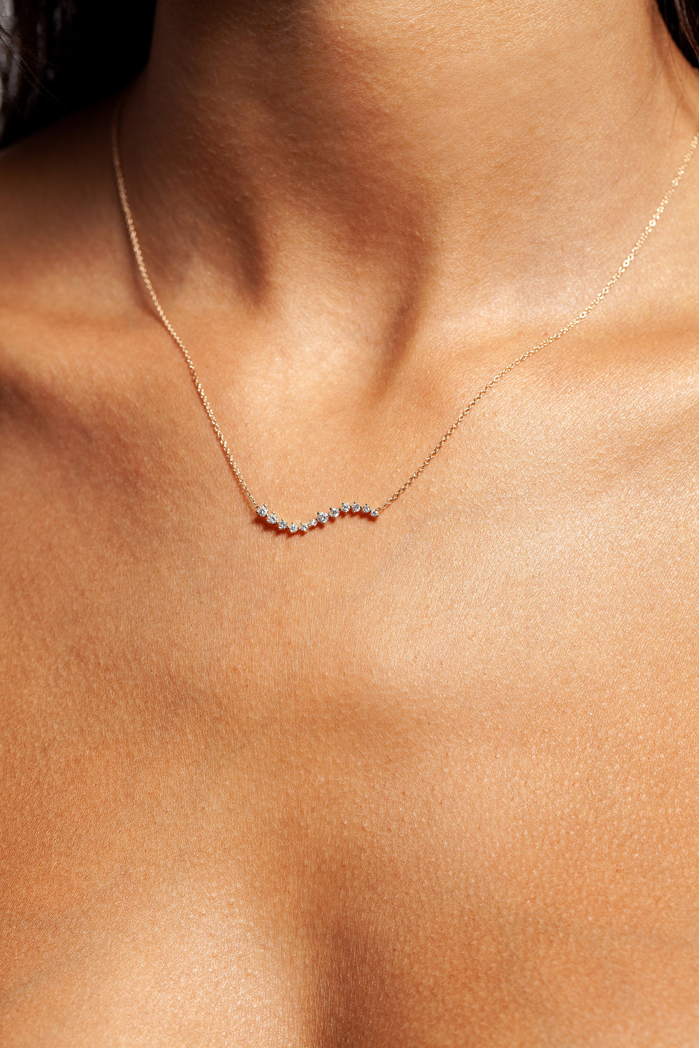 Diamond Swell Necklace