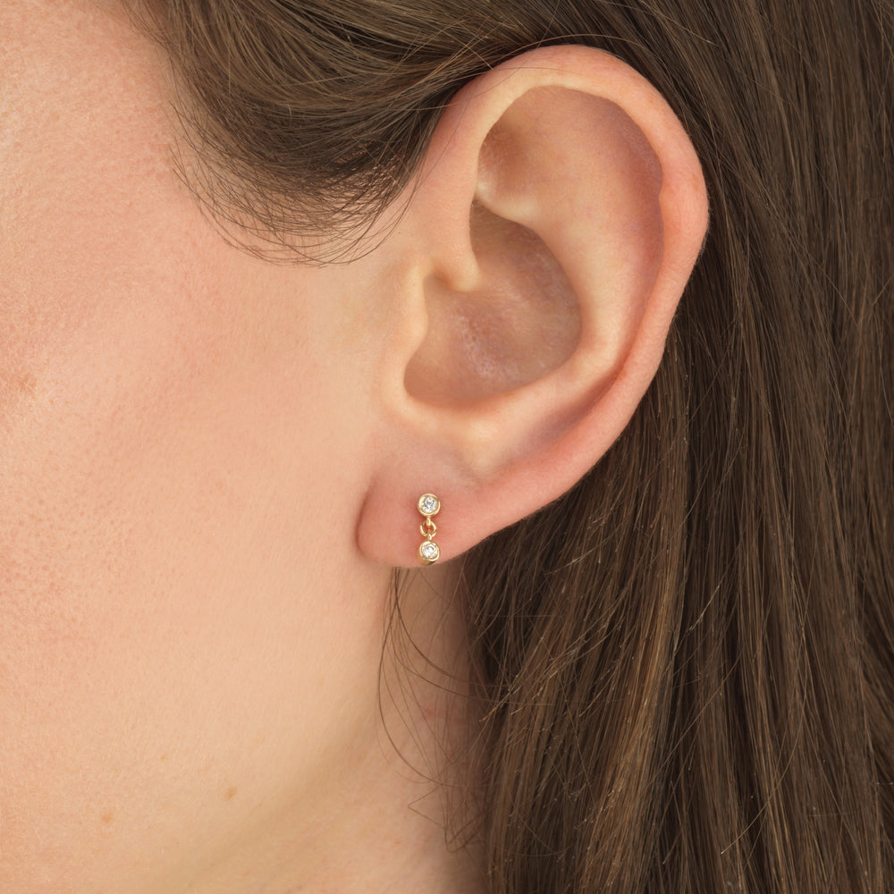 Two Diamond Twin Studs