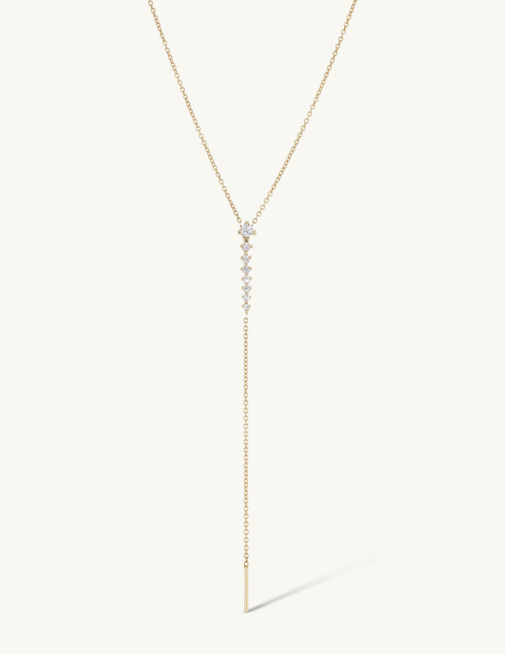 Vertebrae Drop Lariat Necklace