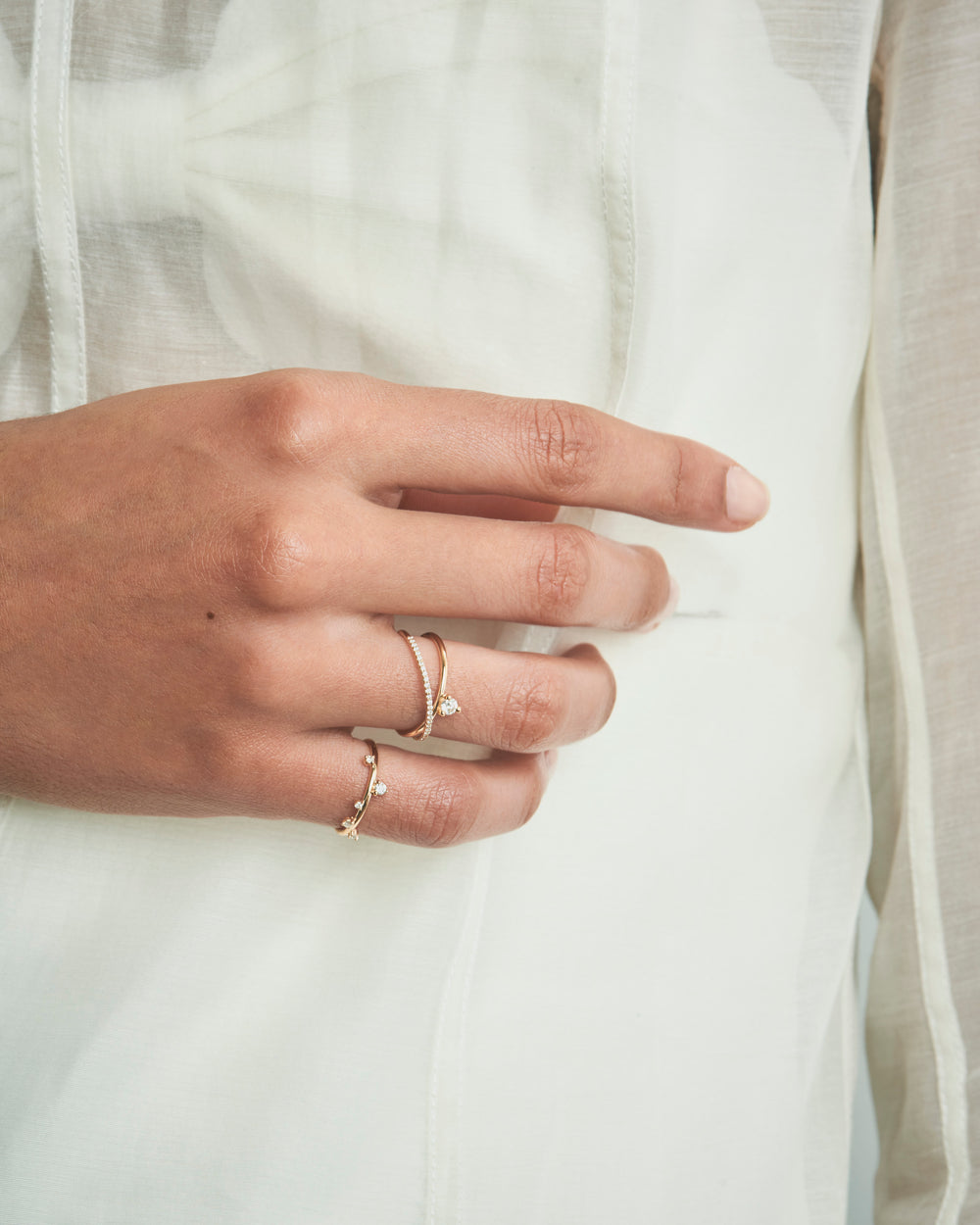 Pave Crossroads Ring